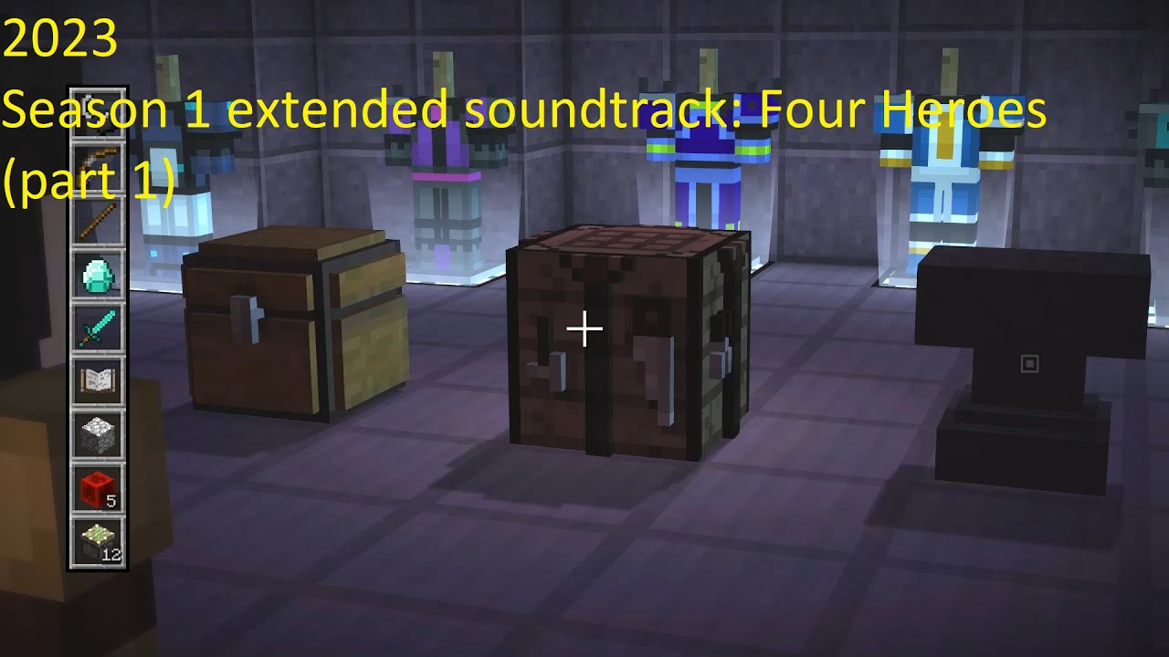 Minecraft Story Mode Season 1 extended soundtrack: Four Heroes (part 1 ...