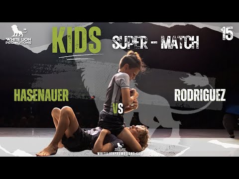 BJJ KIDS SUPER MATCH CALLEN HASENAUER (RENATO TAVARES) VS. JOSHUA RODRIGUEZ (VRMA)