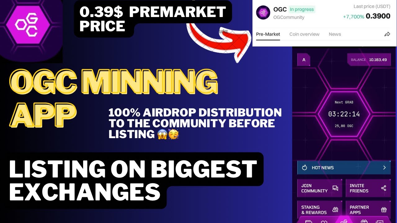 OGC Minning App | OGC step by step guide | Listing on Biggest Exchanges ...