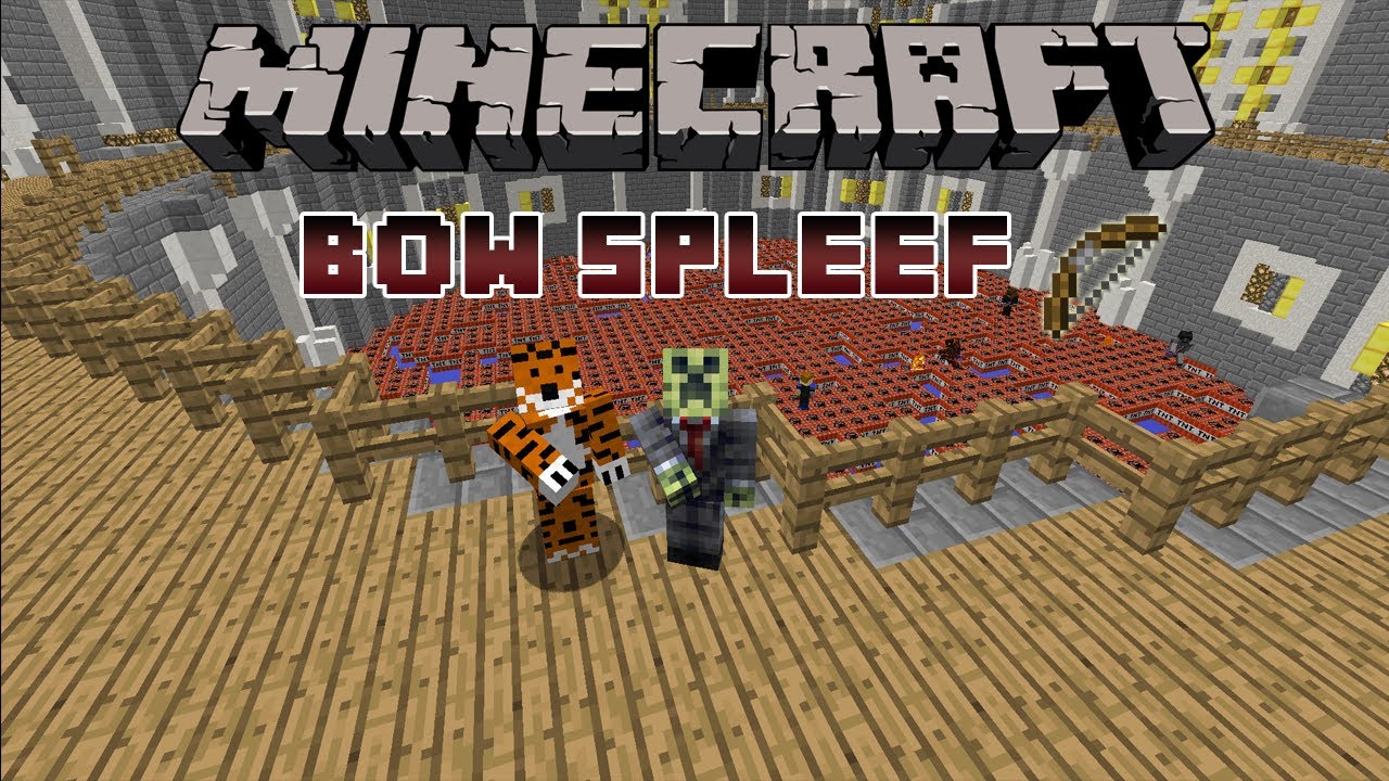 Minecraft - Mini jeu Hypixel : Bow Spleef ! - YouTube