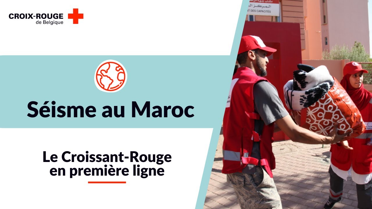 Le Croissant-Rouge mobilisé suite au tremblement de terre - YouTube