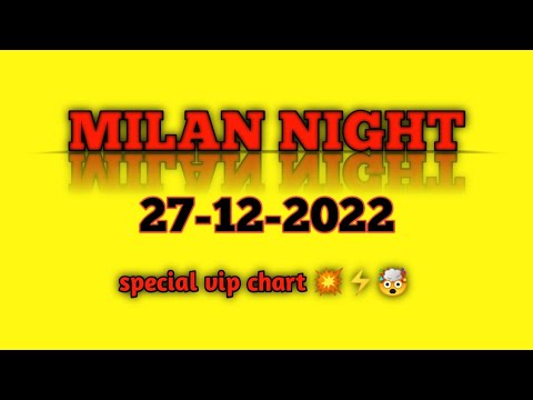 Milan night 27-12-2022 | Milan night today special vip game#guessing # ...