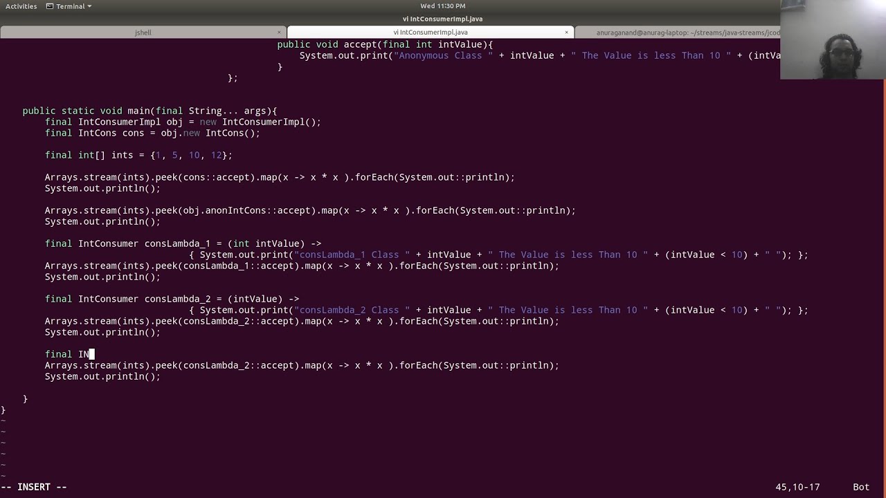 java.util.function.IntConsumer implementation in Java - YouTube