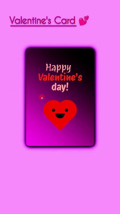 Valentines Card๐shorts Viral Coding Coder Webdevelopment Html Javascript Codinglove