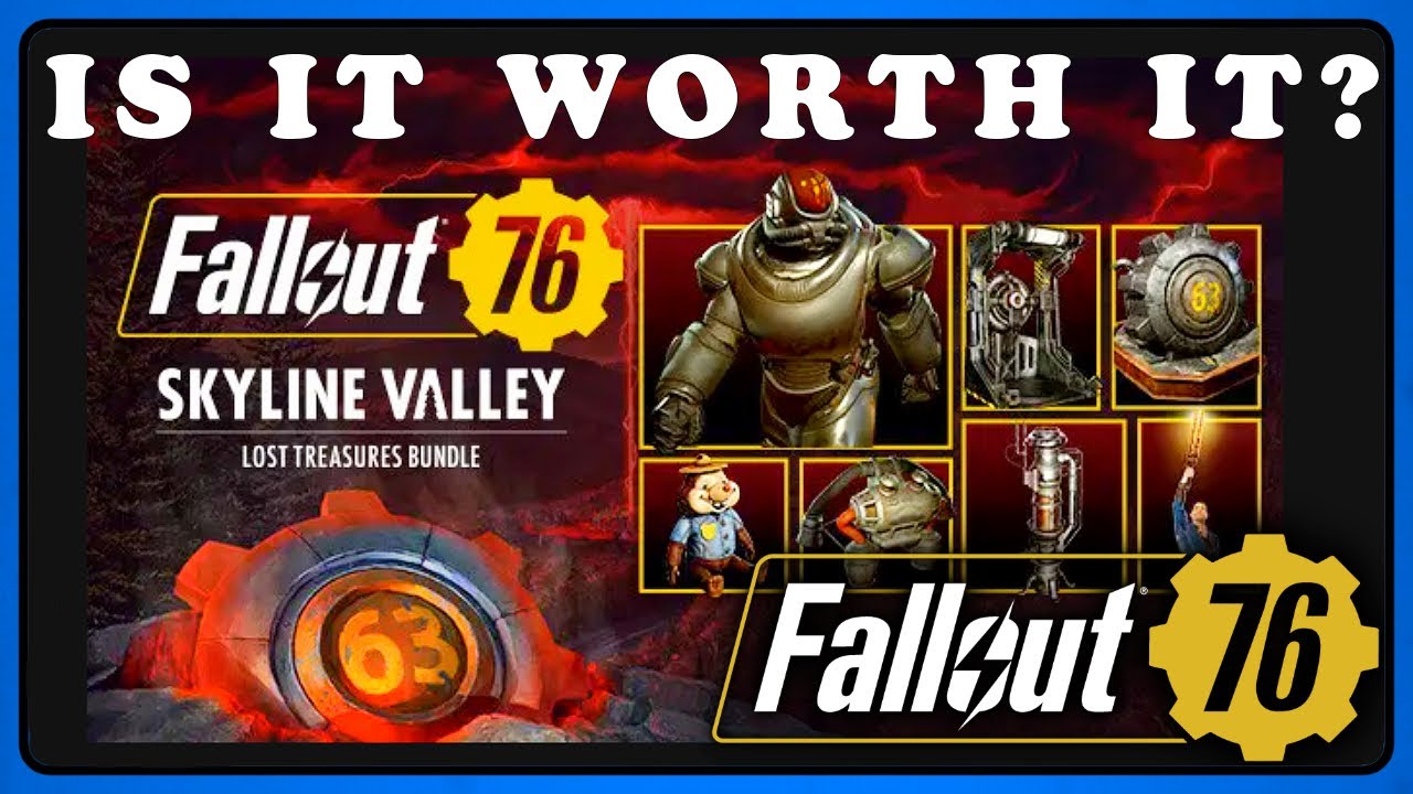 Fallout 76: Skyline Valley DLC Lost Treasure Budle - In Game Showcase ...