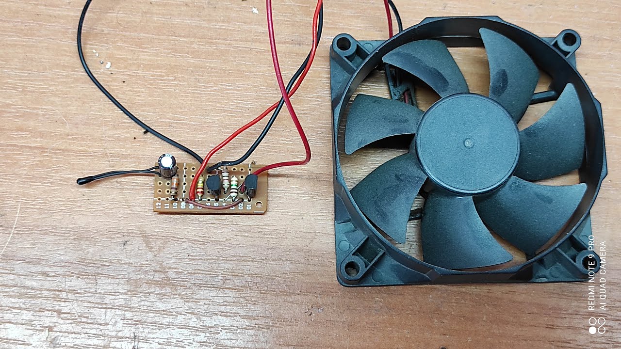 Temp fan control speed easy to buid and adapt - YouTube