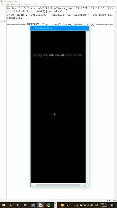 Ironman ASCII Art in Python using Python Turtle Graphics 🔥 #shorts #coding - YouTube