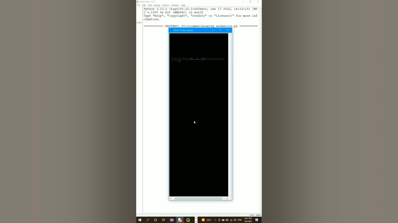 Ironman Ascii Art In Python Using Python Turtle Graphics 馃敟 Shorts Coding Youtube