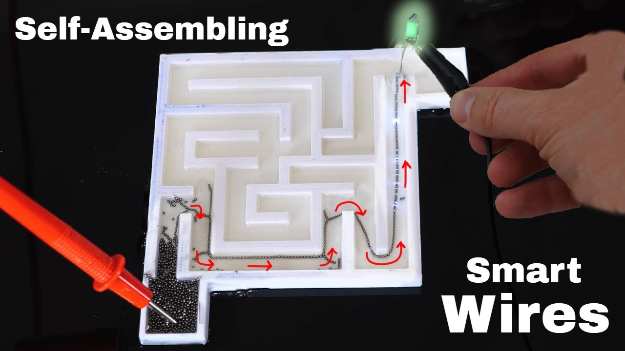 Self-Assembling Wires That Can Solve a Maze! - YouTube