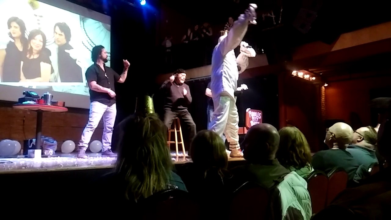 Puddles and his air guitar band - YouTube