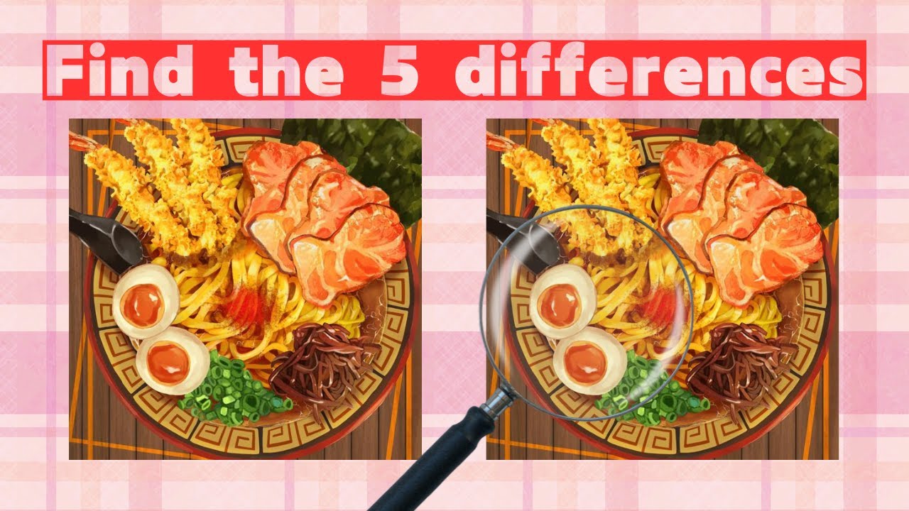 Find the Difference -Food Illustration #QUIZ #PUZZLE #SHORTS #CARTON ...