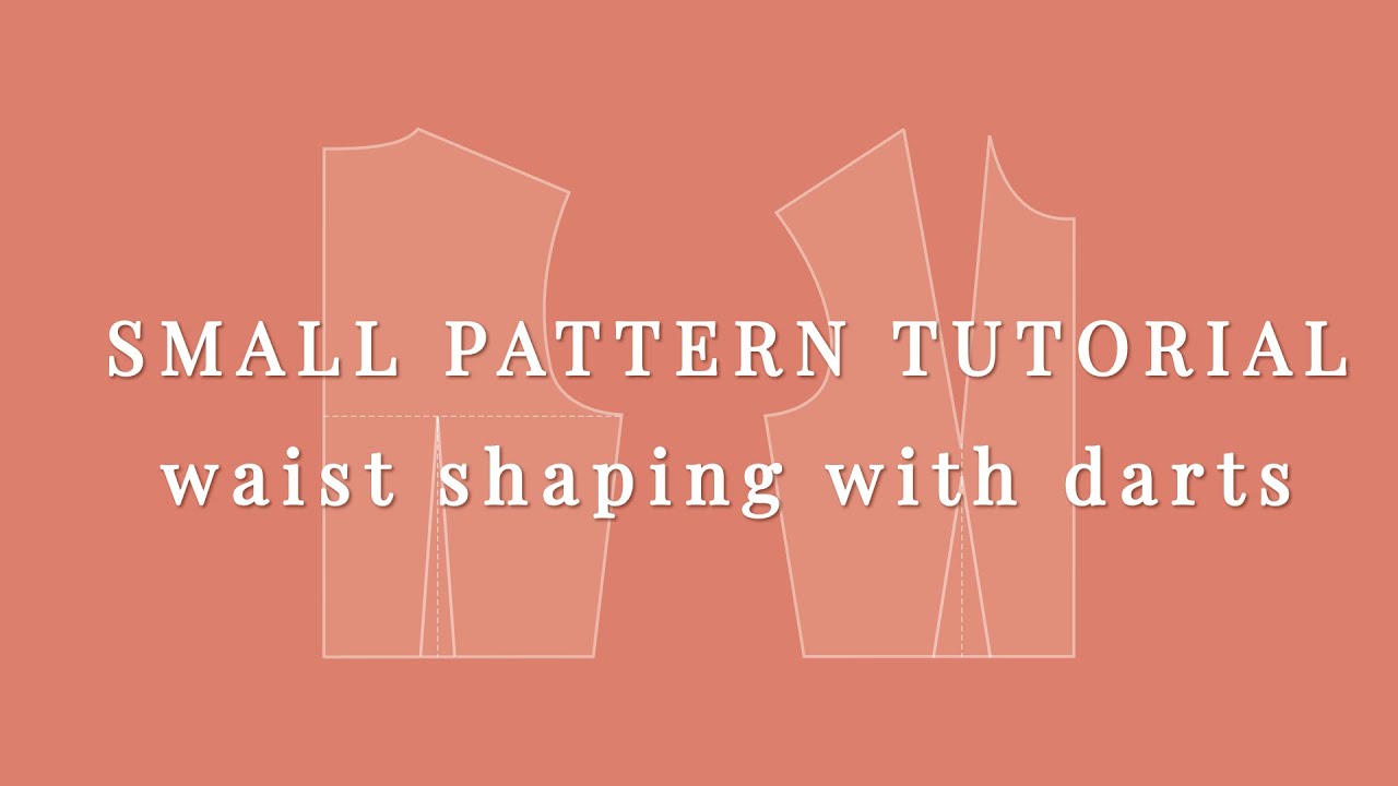 Pattern cutting tutorial - waist shaping with darts - YouTube