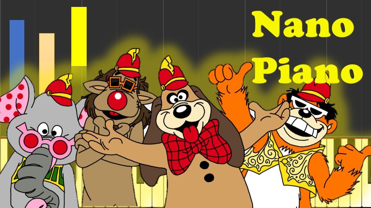 The Banana Splits Theme Song On Piano EASY - YouTube