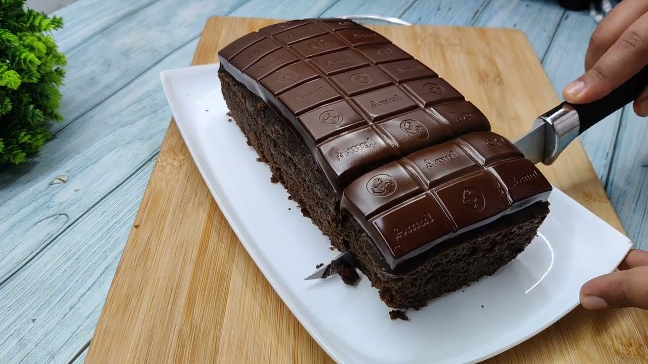 Eggless Dark Chocolate Cake || Amul Chocolate Cake || Chocolate Cake ...