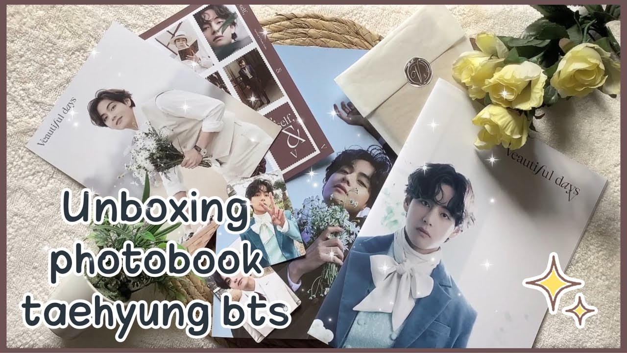 Unboxing - photobook taehyung bts - YouTube