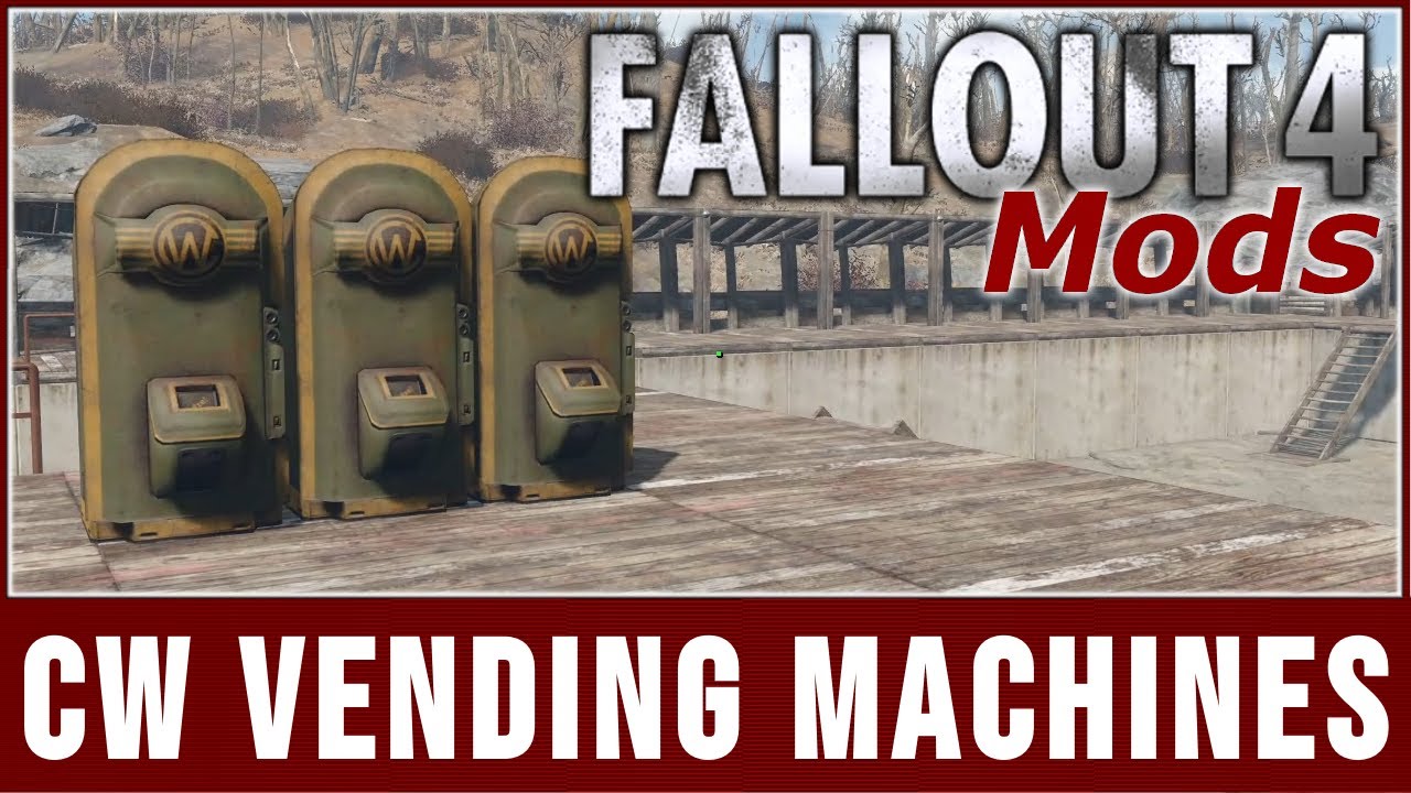 Fallout 4 Mods - Commonwealth Weaponry Vending Machines - YouTube