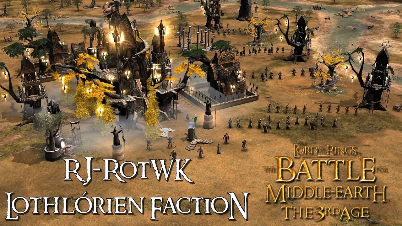 LotR BfME2 - RJ-RotWK Mod Lothlórien Faction vs Brutals #letsplay # ...