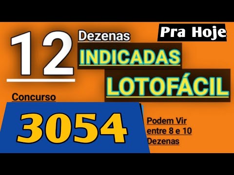 12 Dezenas INDICADAS pra LOTOFÁCIL concurso 3054 - Analise Rápida - YouTube