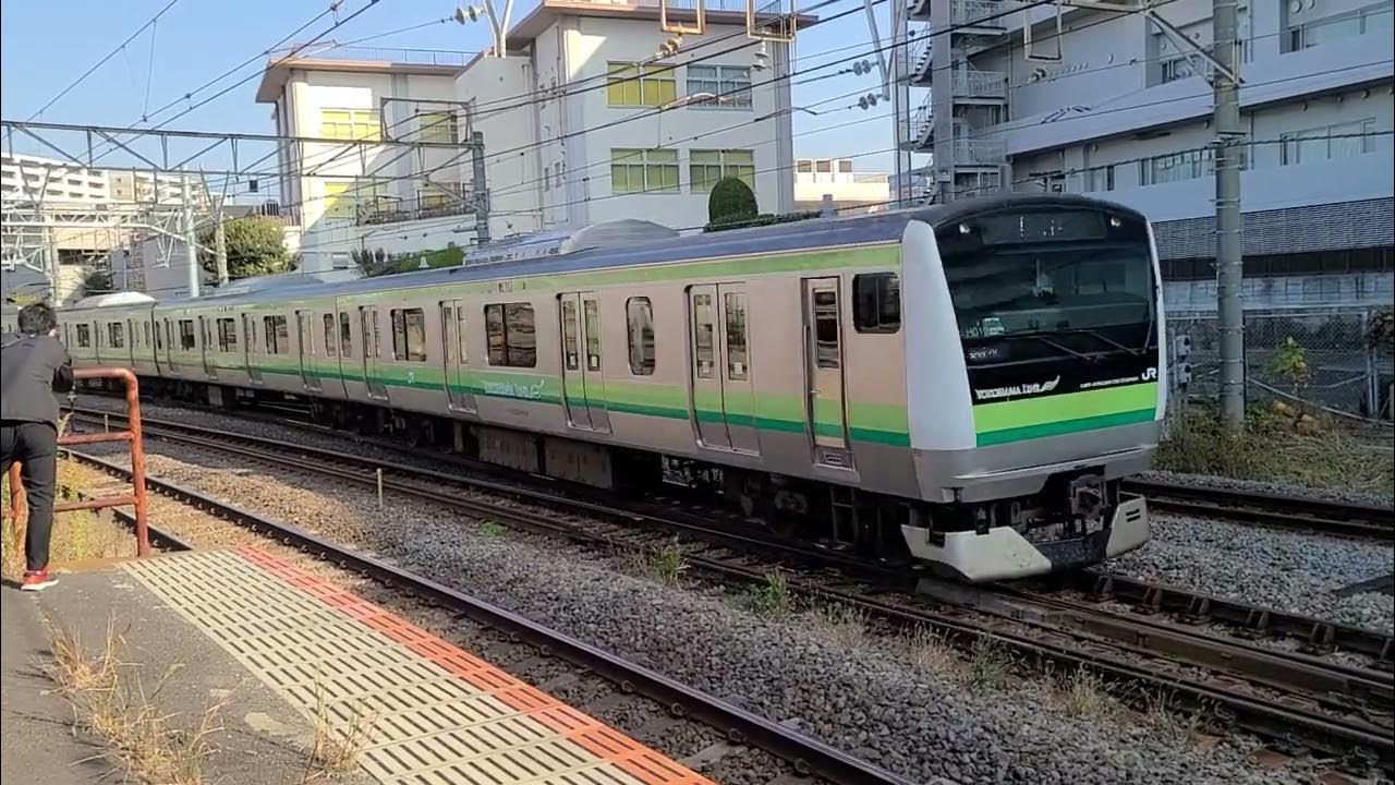 【根岸線】3842M E233系6000番台H019編成 大船駅 到着シーン - YouTube