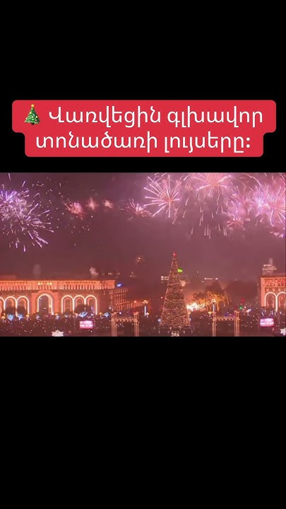Վառվեցին գլխավոր տոնածառի լույսերը Youtube