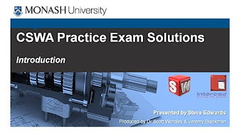 SolidWorks CSWA Practice Exam Solutions - YouTube