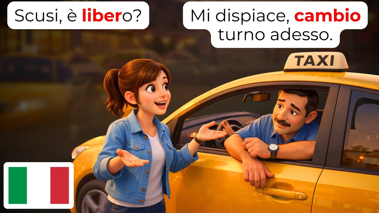 🇮🇹 15 Italian Taxi Conversations Every Beginner Should Learn | A1-A2 ...