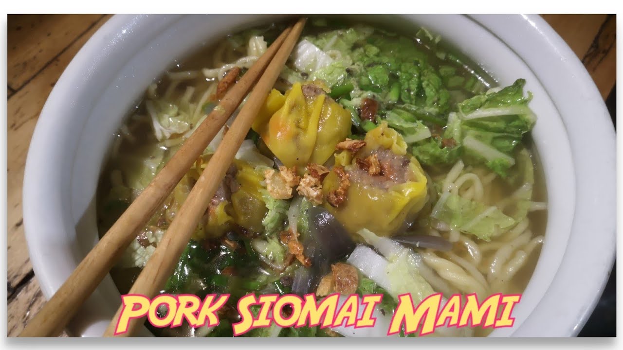 Pork Siomai Mami Youtube