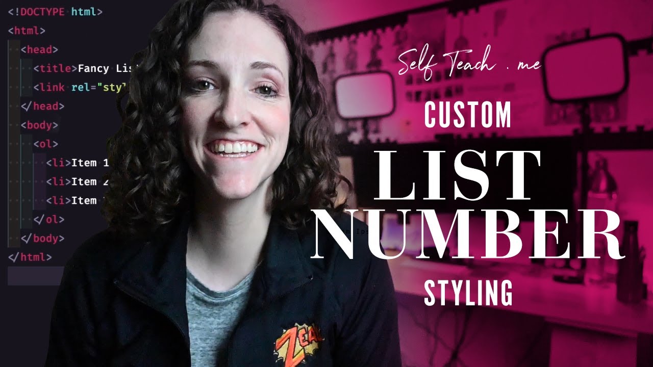 Styling Custom Numbered Lists In Css Youtube