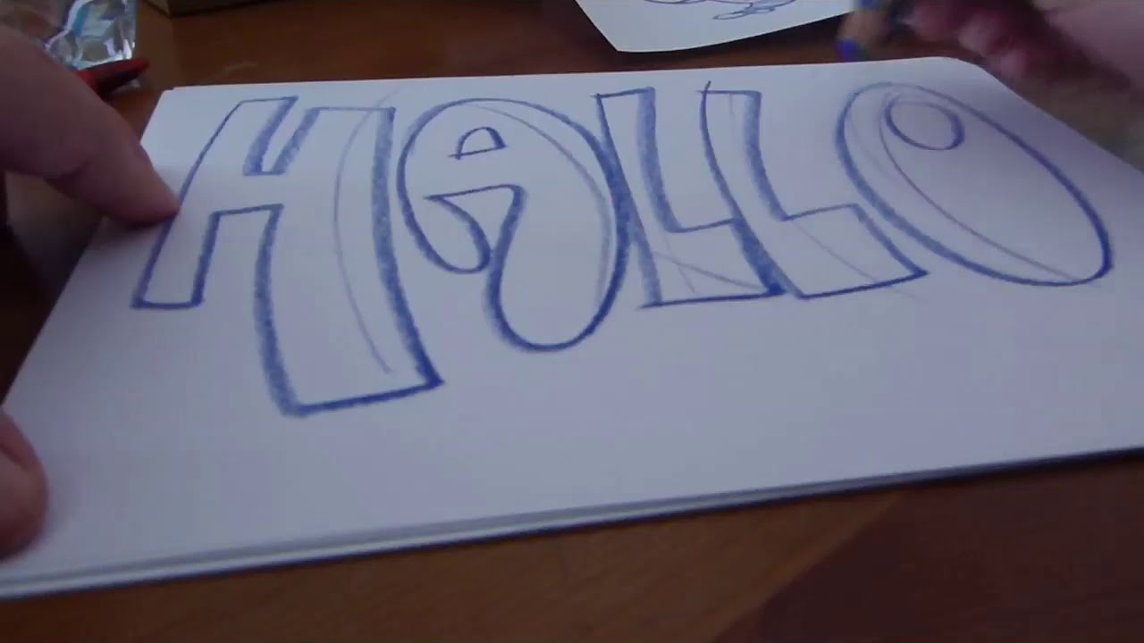 Quickly Write Fat Letters HALLO YouTube quickly-write-fat-letters-hallo-youtube