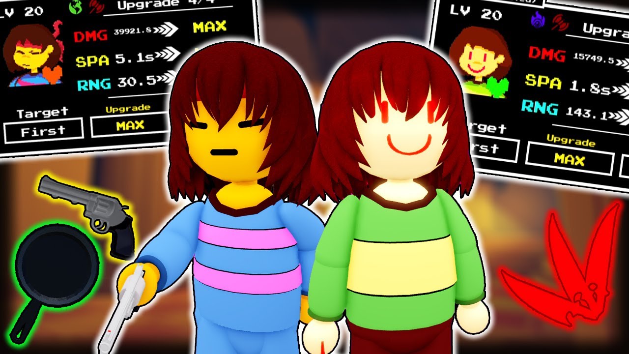 [EVO] Frisk (Serious) / Chara (Reincarnated) [Showcase] [Undertale Adventures] - YouTube