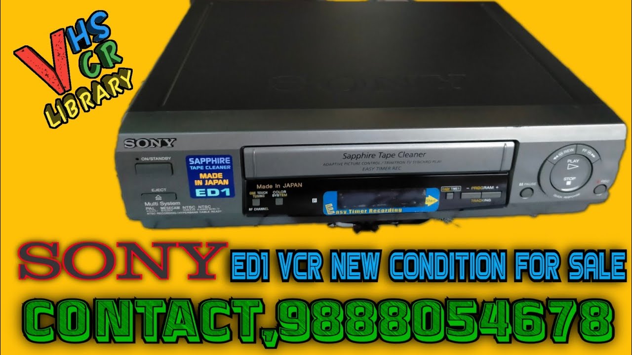 sony vcr for sale model ED1 new condition - YouTube