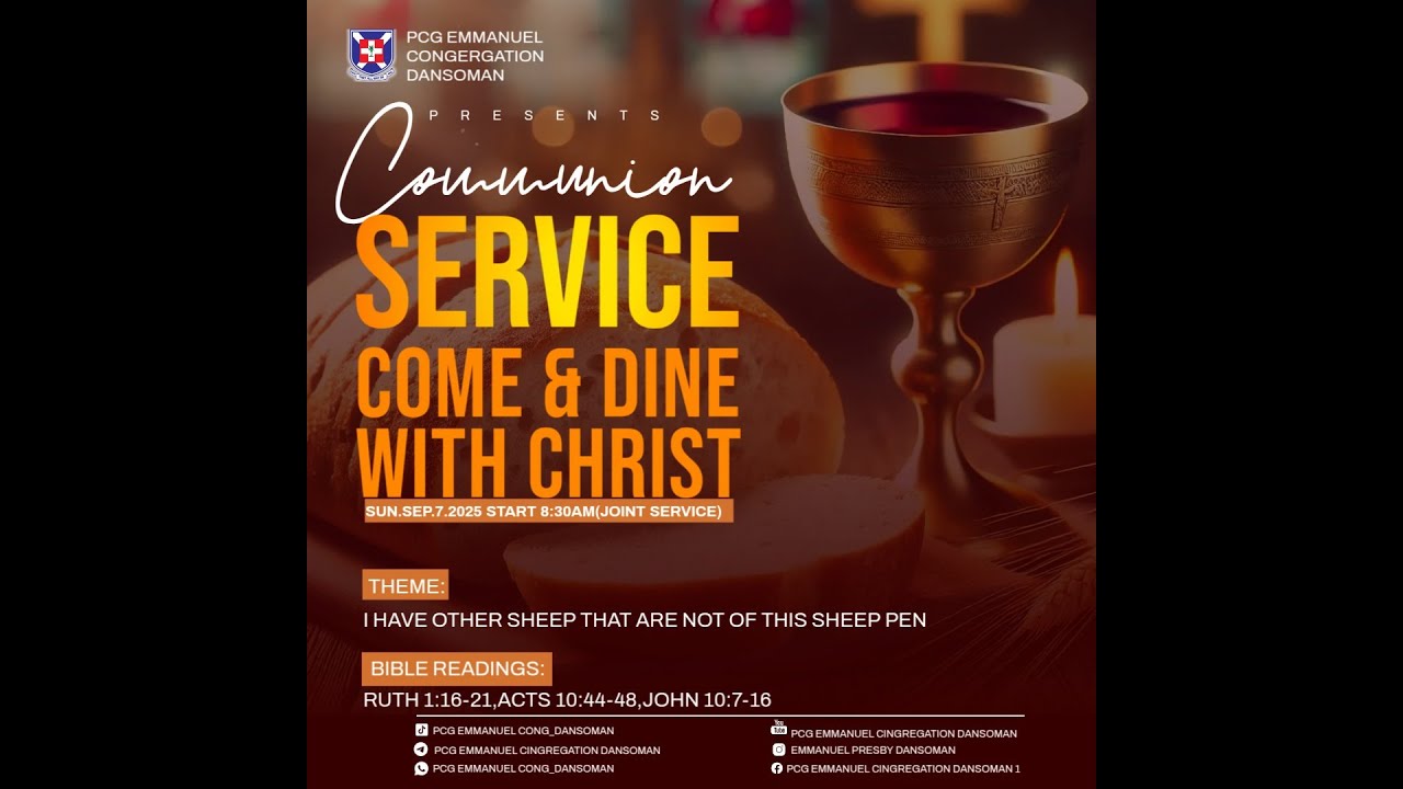 OCCASION:COMMUNION & SEND-OFF SERVICE FOR REV. PATRICK K. BAAH & FAMILY ...