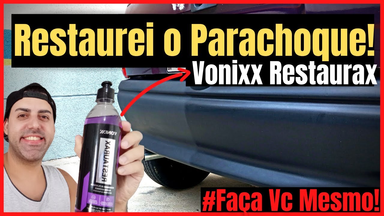 Como Restaurar o Parachoque de Plástico do Carro com Vonixx Restaurax ...