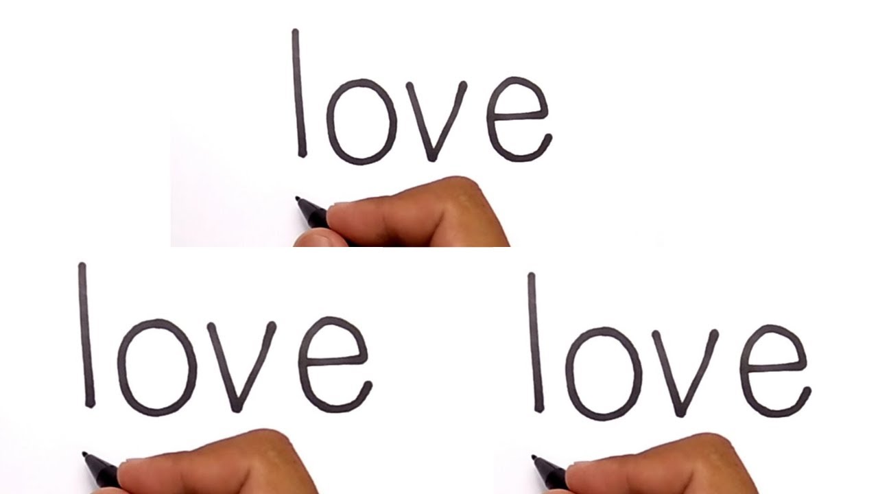 3 WAYS How To Turn Words LOVE Into CARTOON YouTube 3 WAYS How To Turn Words LOVE Into CARTOON YouTube