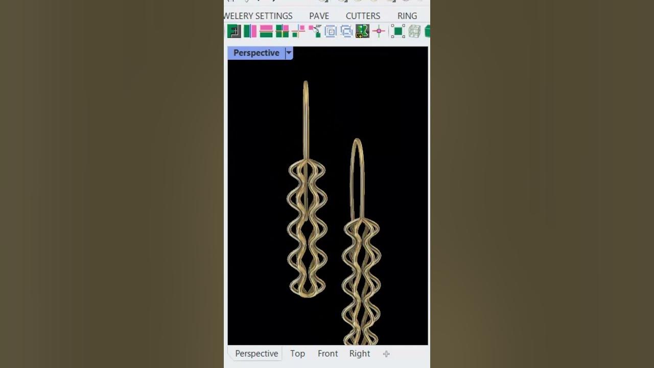 quick earring in rhino 3d | rhino tutorial | jewellery cad design | cad 3d modelling | #rhino3d ...