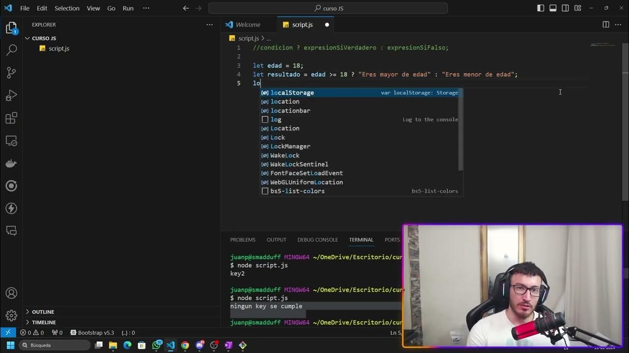 condicionales de ternarios en JavaScript (forma simplificada) - YouTube
