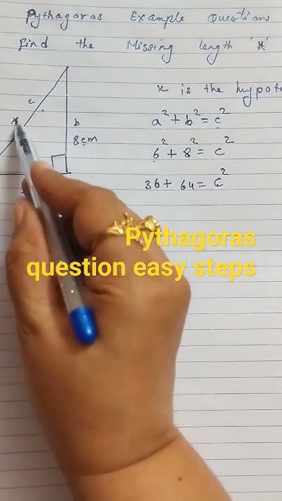math pythagoras questions easy steps👈💯📐@mathclevertechnique - YouTube