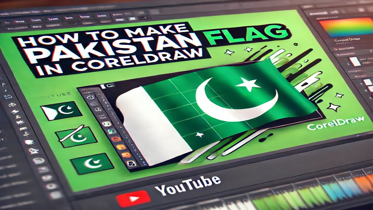 How to Make Pakistan Flag in CorelDRAW – Step-by-Step Tutorial 🇵🇰🎨 ...
