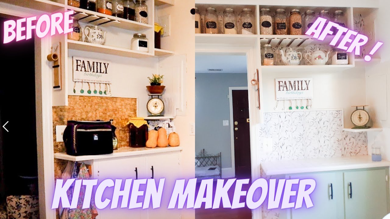 kitchen makeover! - YouTube