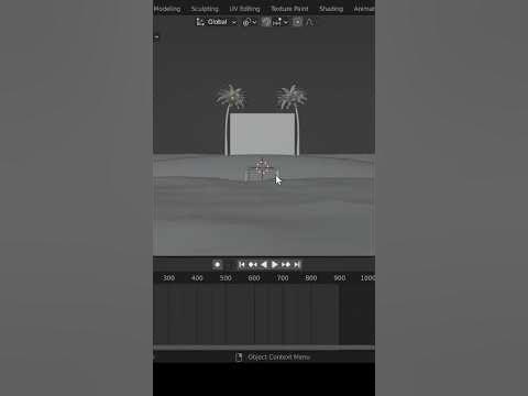 Blender Tropical Island environmental design Timelapse - Part 1 - YouTube