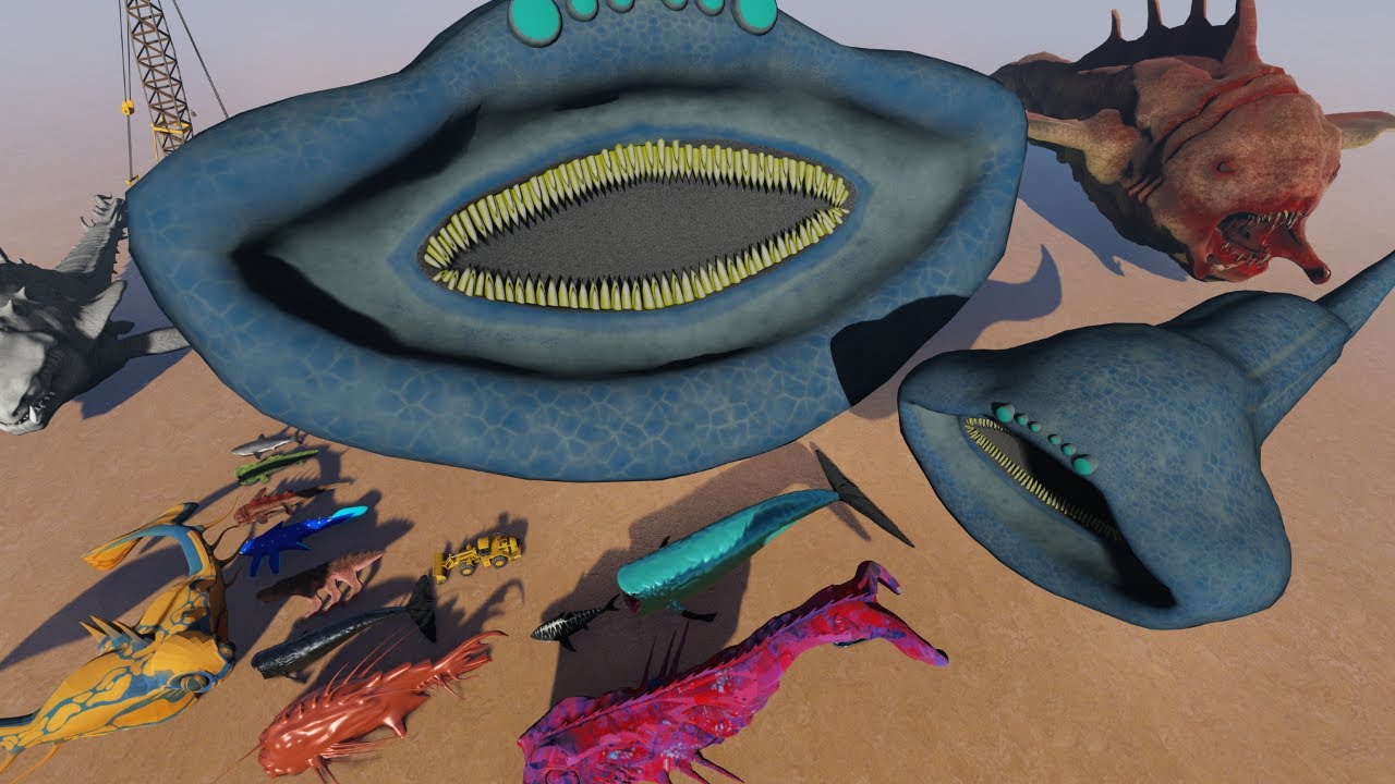 Sea Monsters Size Comparison Vs All Mammals Size 3D Comparison 2024 ...