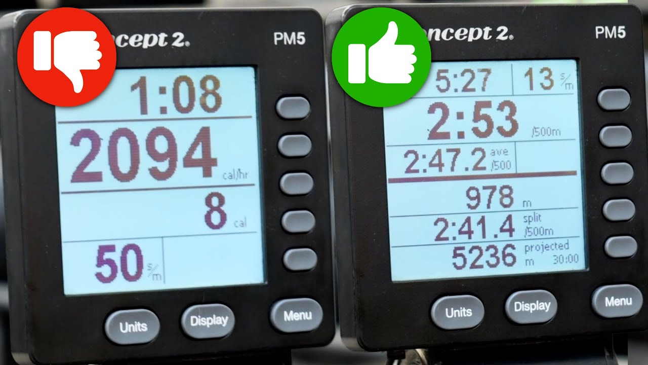 The BEST Rowing Monitor Settings for Fat Loss - YouTube