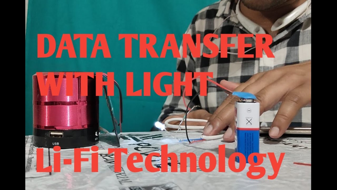 LI-FI | DATA TRANSFER WITH LIGHT | EXPERIMENT WITH LIGHT | - YouTube