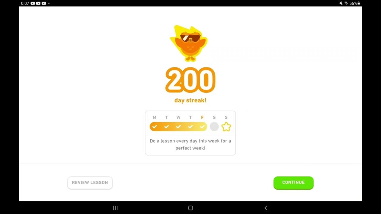 I Reached 200 Day Streak On Duolingo - YouTube