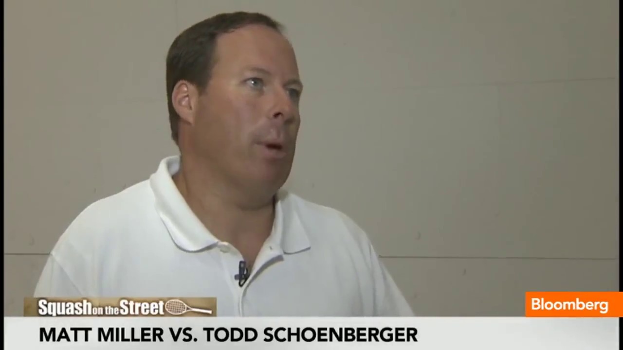 Todd Schoenberger vs. Bloomberg's Matt Miller in "Squash on the Street ...