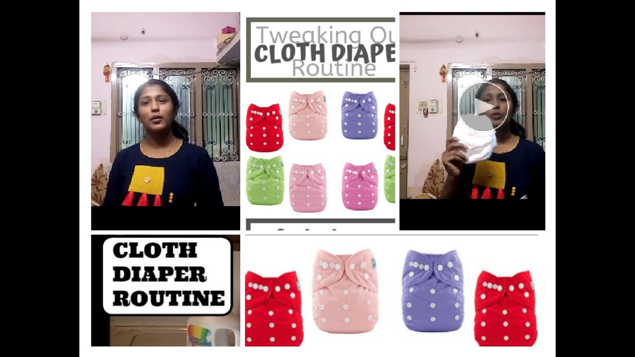 Cloth diaper for baby/Diaper routine for baby - YouTube