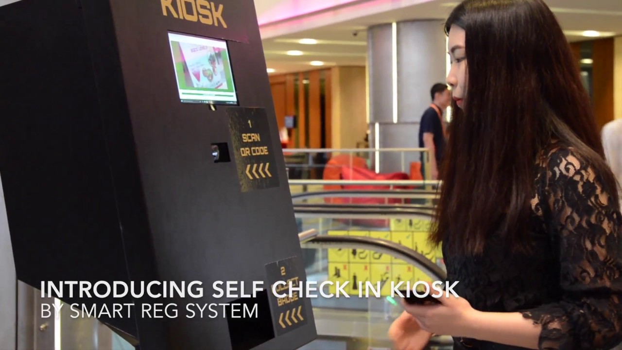 Introducing Self Check-In Kiosk by Smart Reg System Sdn Bhd - YouTube