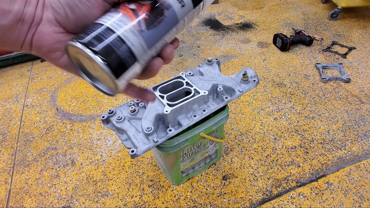 Freshen up an old Holly 302 ford Aluminum intake manifold to new ...