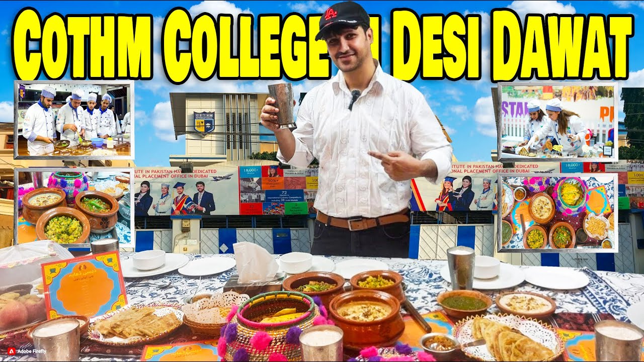 My 1st Vlog at COTHM COLLEGE International | Desi Dawat | Fun Food with ...