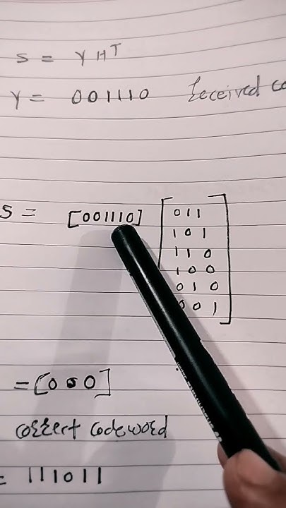 syndrome decoding linear code - YouTube